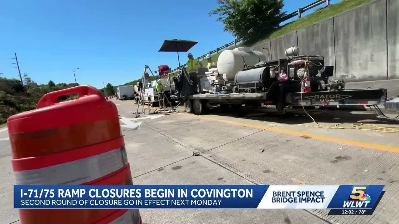 Brent Spence Bridge project causes I-71/75 ramp closures