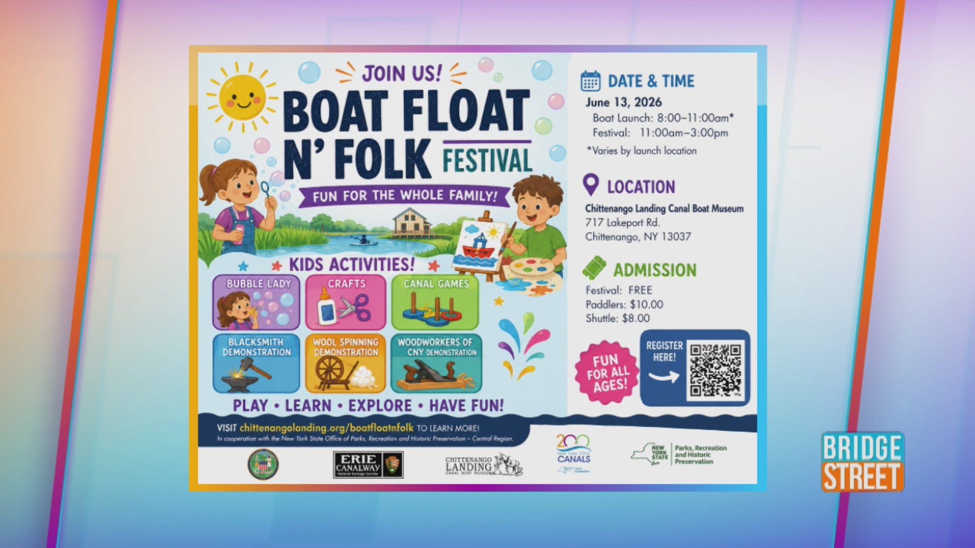 Previewing the Chittenango Boat Float N' Folk Festival