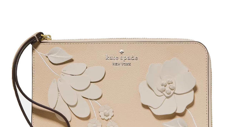 Kate Spade Outlet is selling a $169 floral wristlet for $45, and it's ...