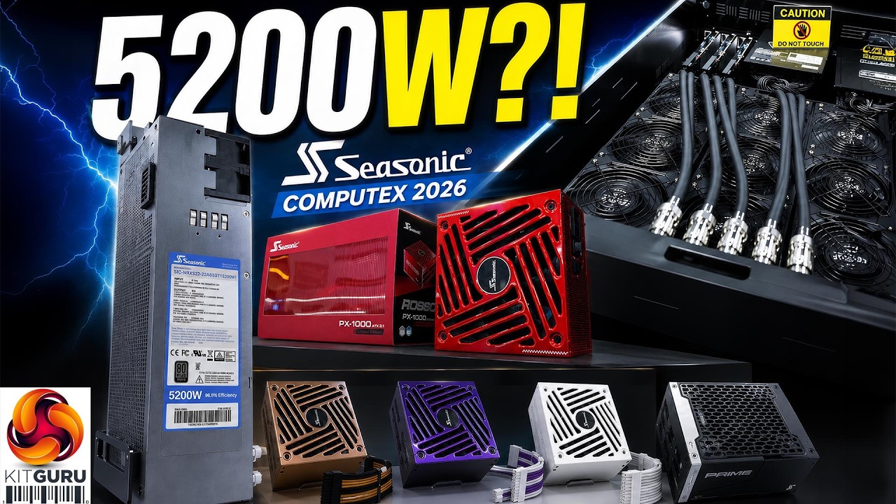 Seasonic just built a 5200W power supply | Computex 2026