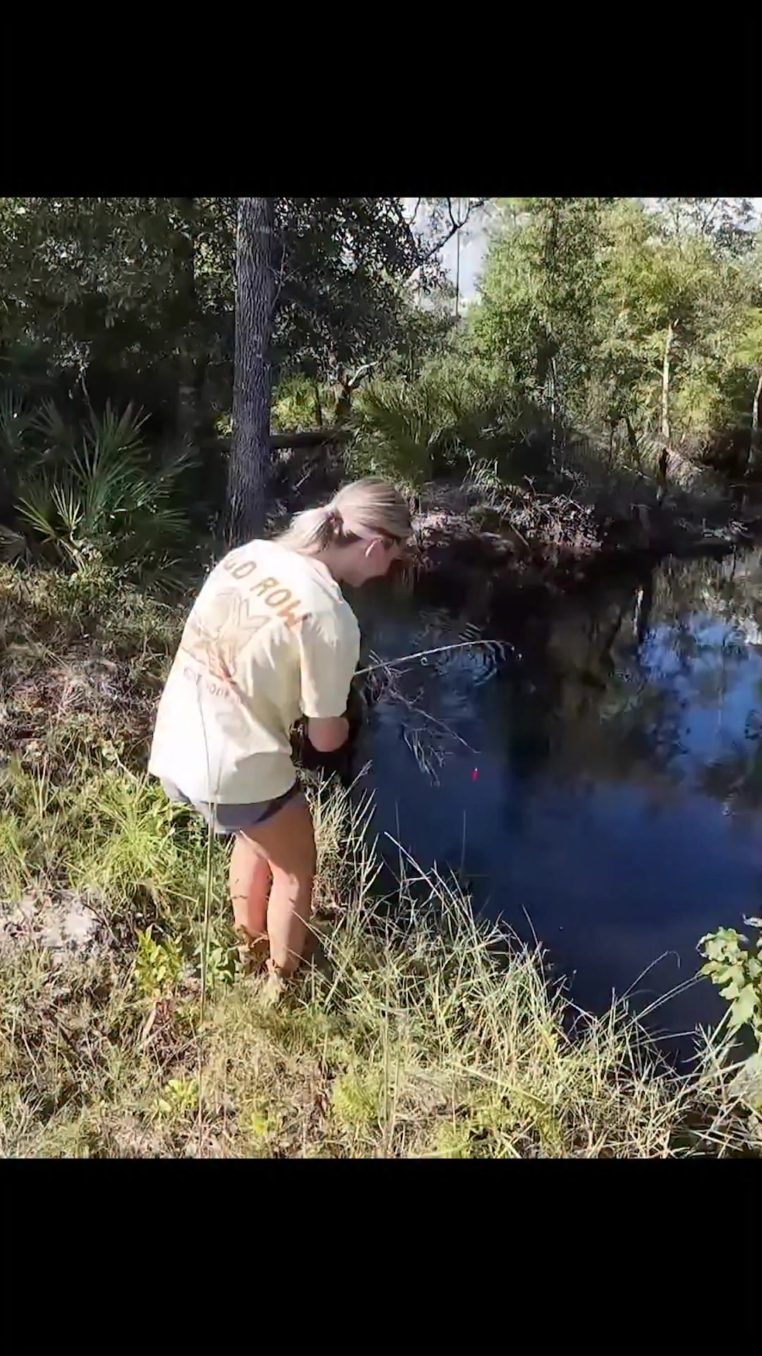 Tiny creek fishing adventure