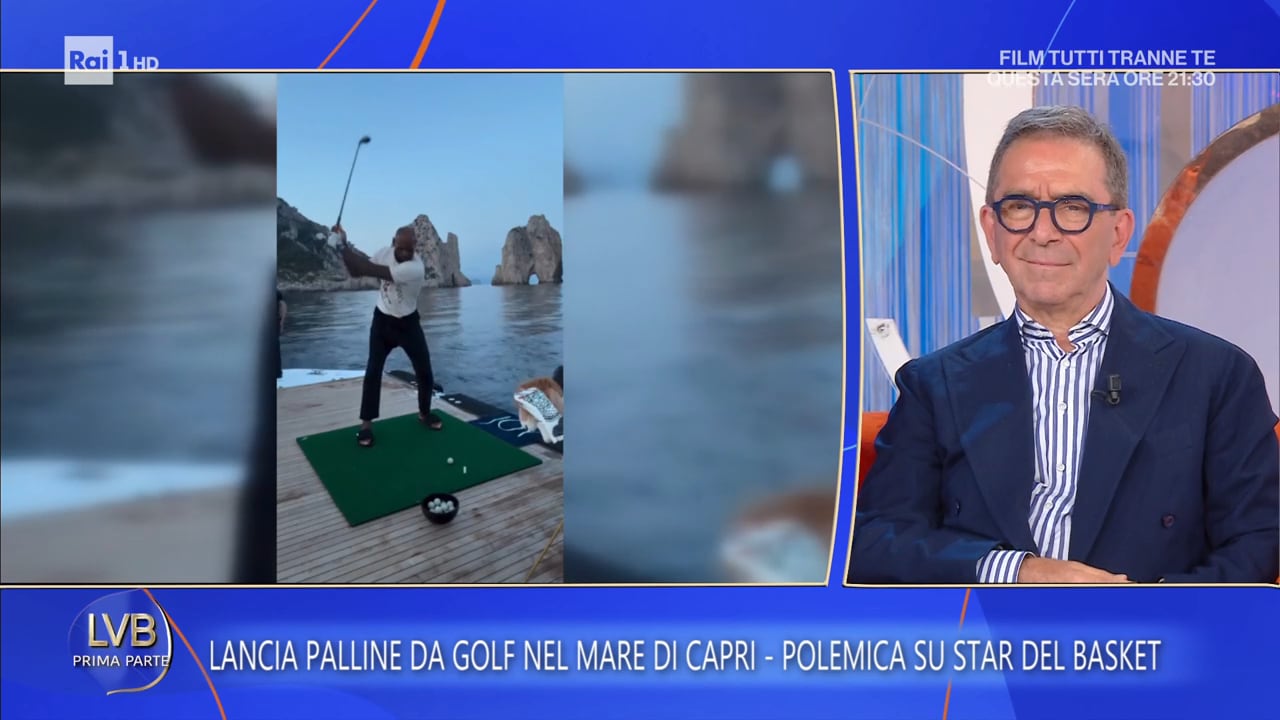 LeBron James a Capri: le palline da golf lanciate in mare dallo yacht ...