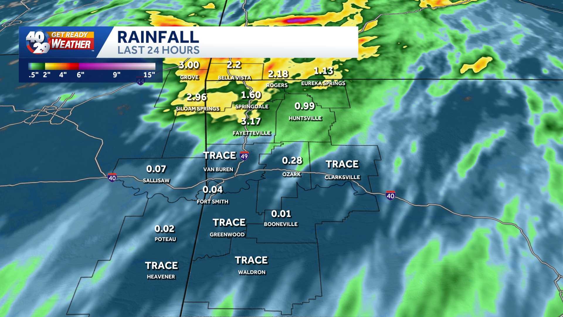 No additional flooding expected, heavy rain over