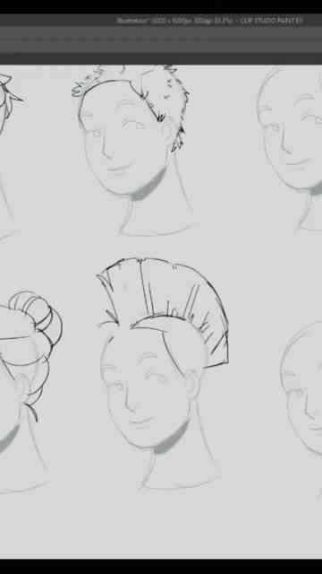 How to draw an exaggerated mohawk step by step