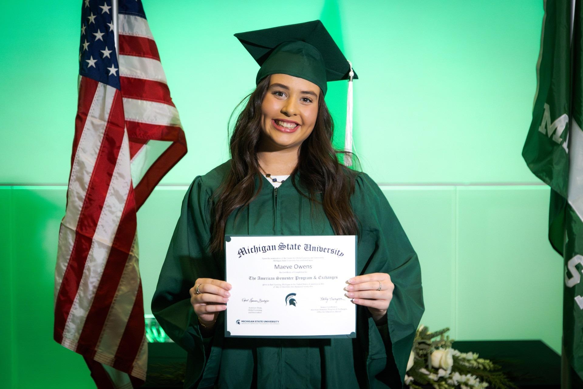 CAFRE student Maeve Owens has returned from an incredible four-month ...