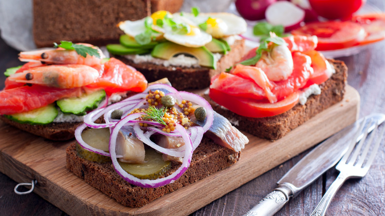 14 open-faced sandwiches from around the world