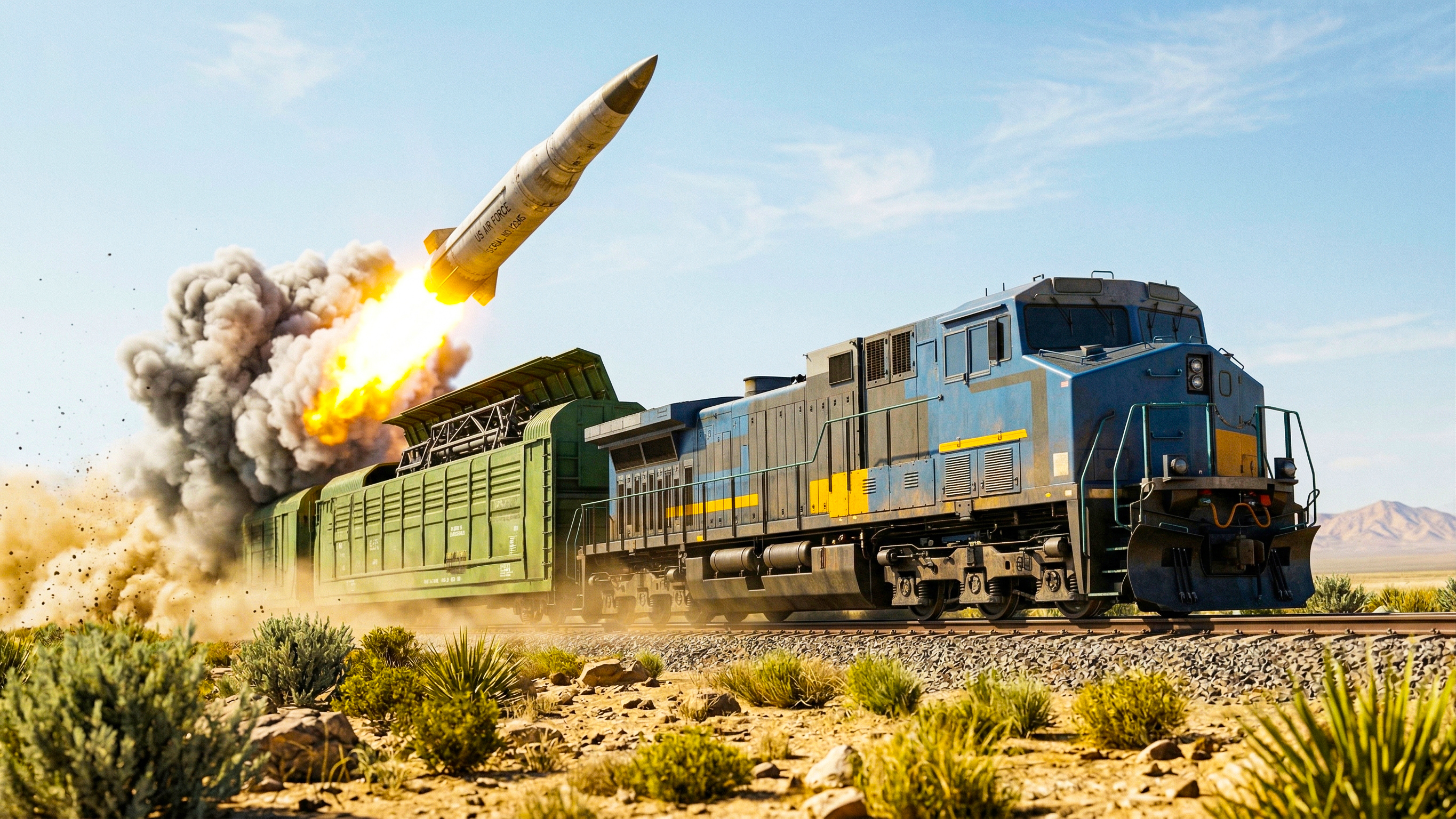 America’s top secret nuclear missile train - the Peacekeeper Rail Garrison