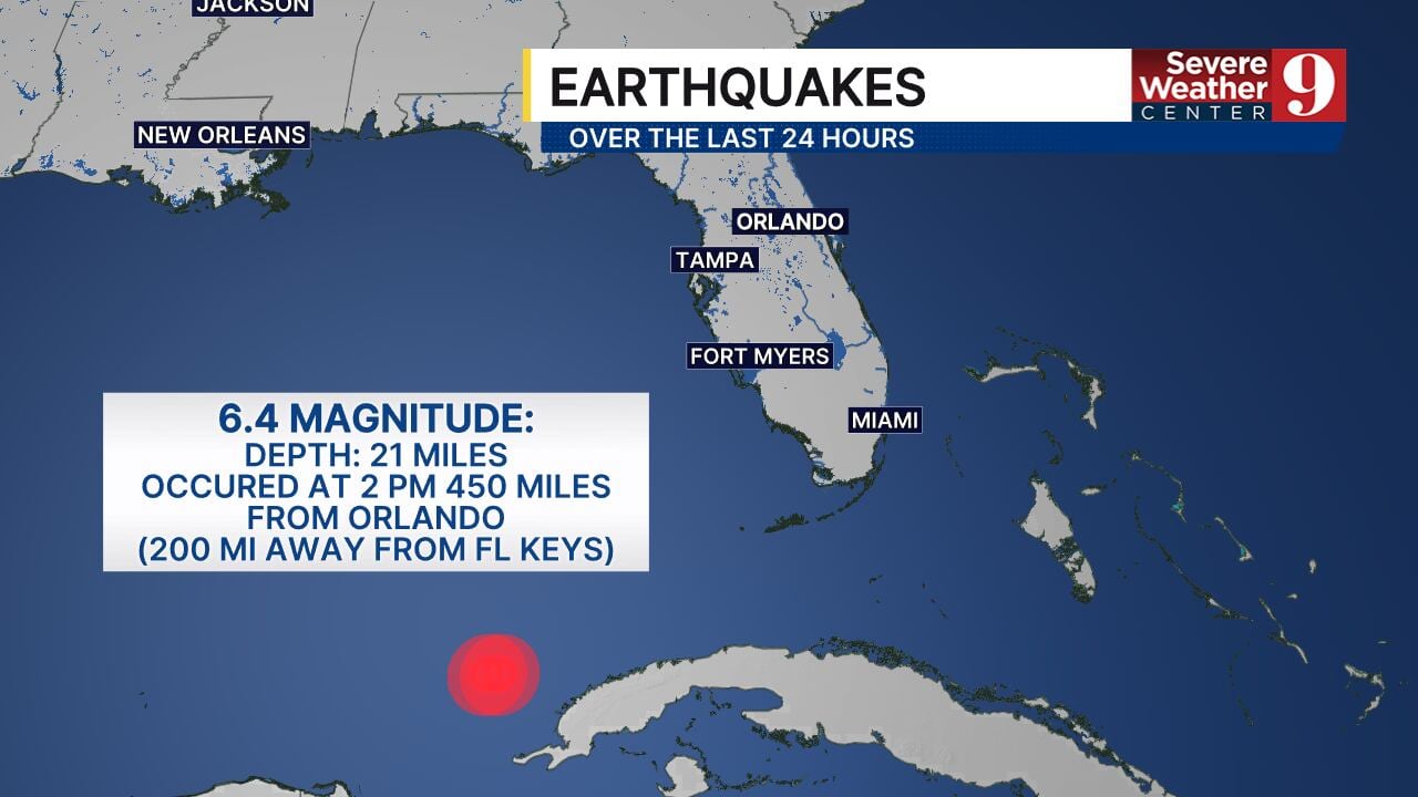 Live updates: Strong earthquake off Cuba’s coast felt in Central Florida