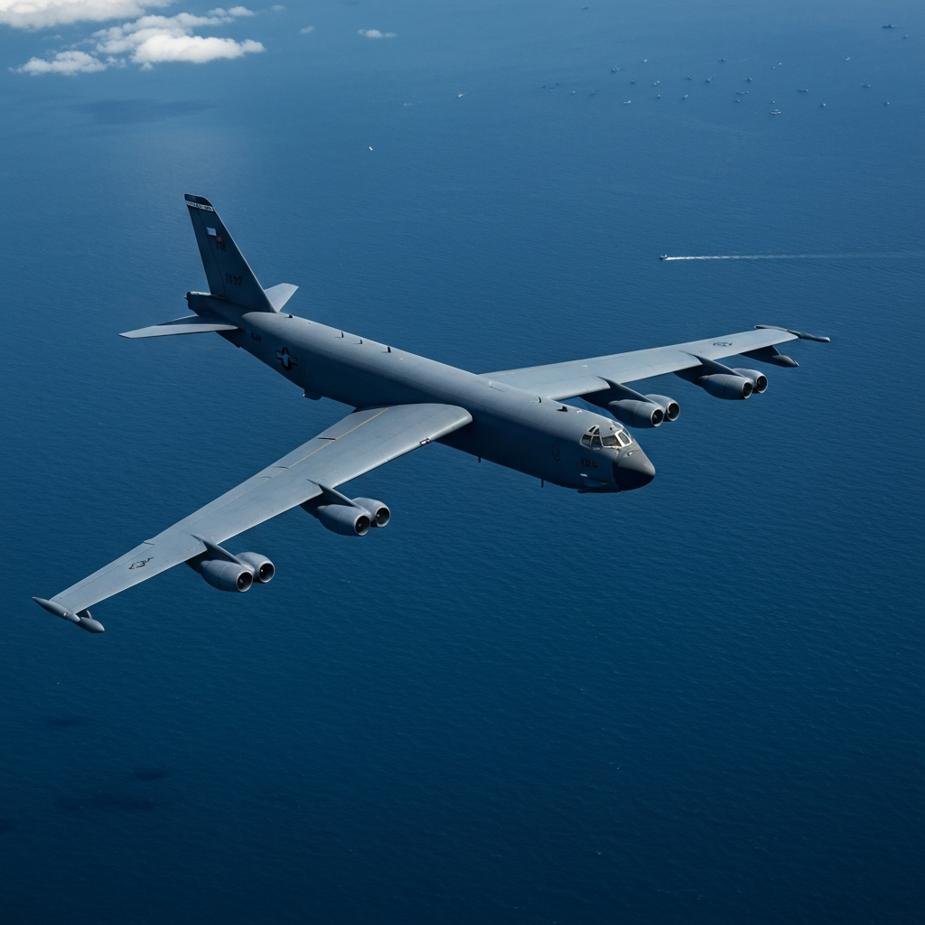 USAF B-52H Stratofortress deters PLA militia in South China Sea