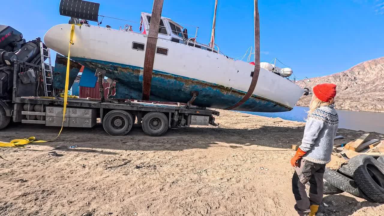 They hauled out a 15-ton sailboat where no one had done it before