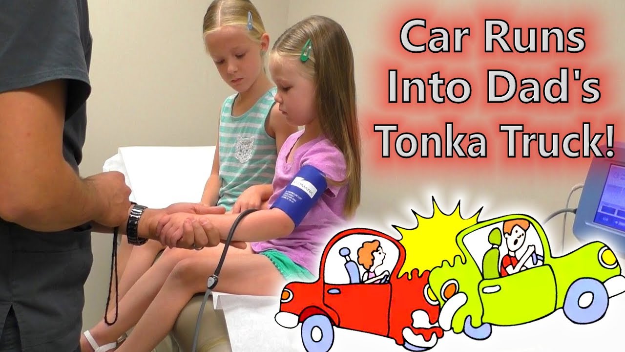 Tonka truck vs Honda! Car accident while filming a video & doctor visit ...