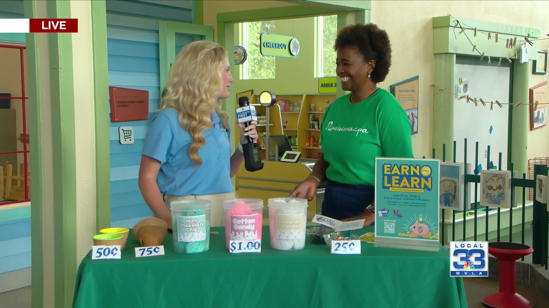 Financial literacy lessons for kids at Baton Rouge museum