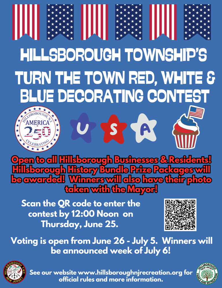 Hillsborough to host red, white & blue decorating contest