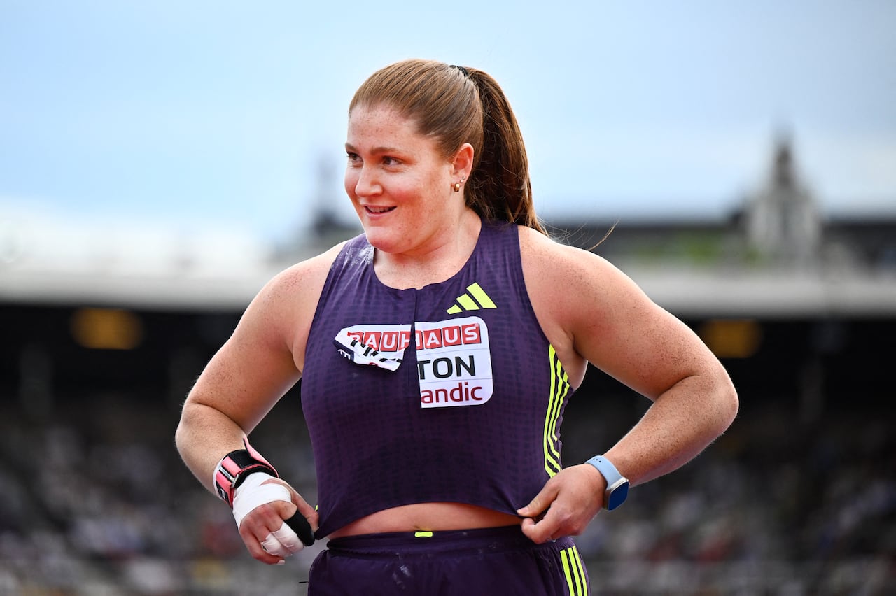 Canada's Sarah Mitton 3rd in women's shot put at Stockholm Diamond League