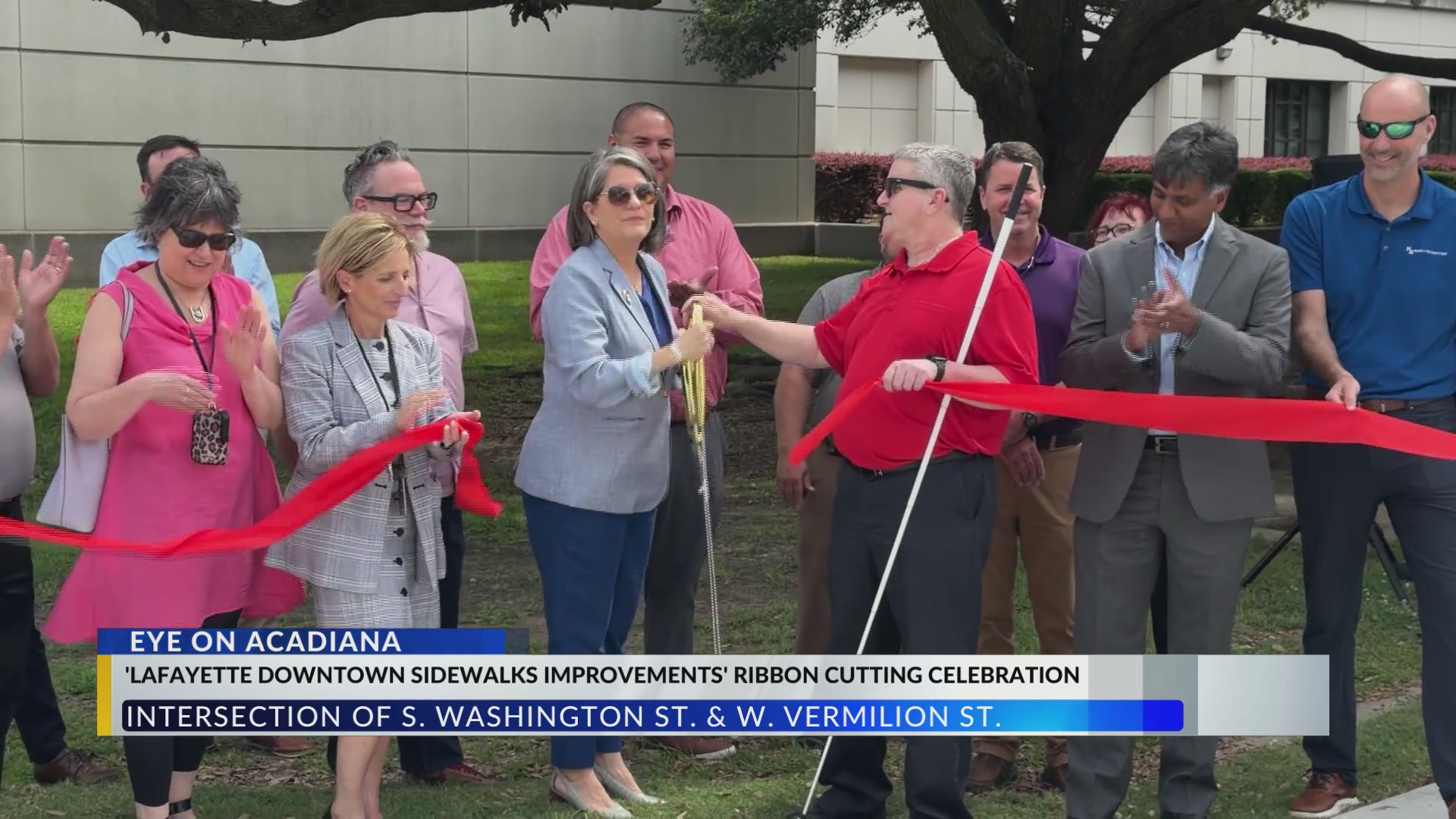 Downtown Lafayette celebrates sidewalk improvements