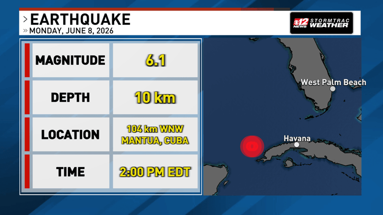6.1-magnitude earthquake hits Cuba, tremors reportedly felt in South ...