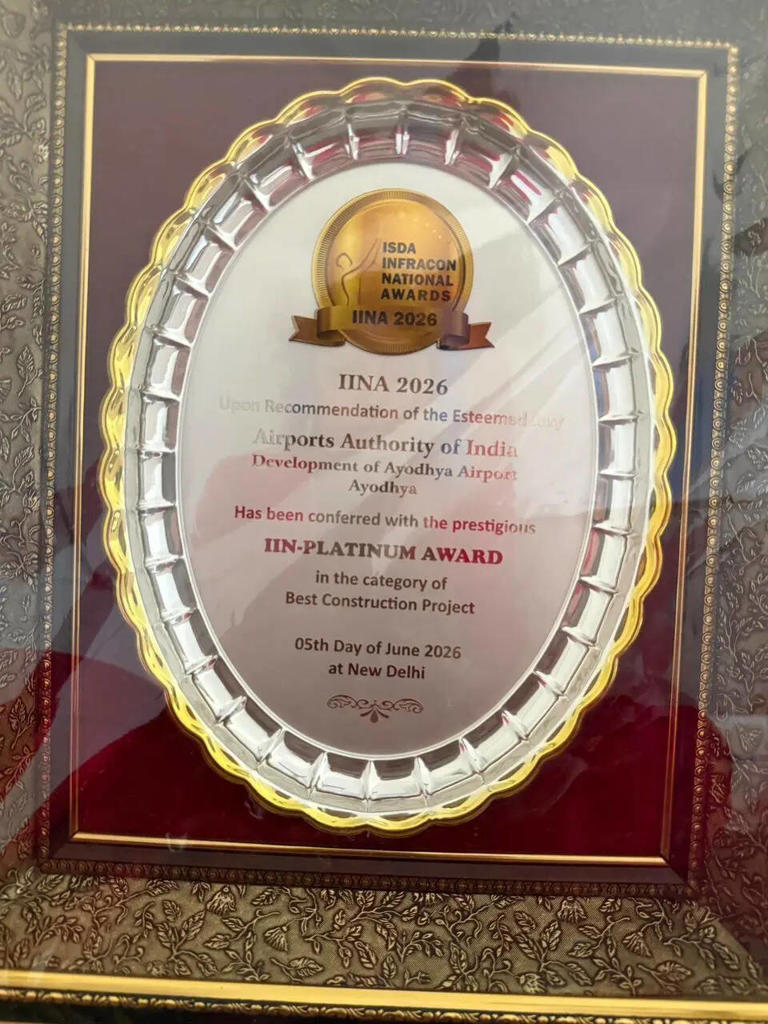 Ayodhya airport project receives national construction award