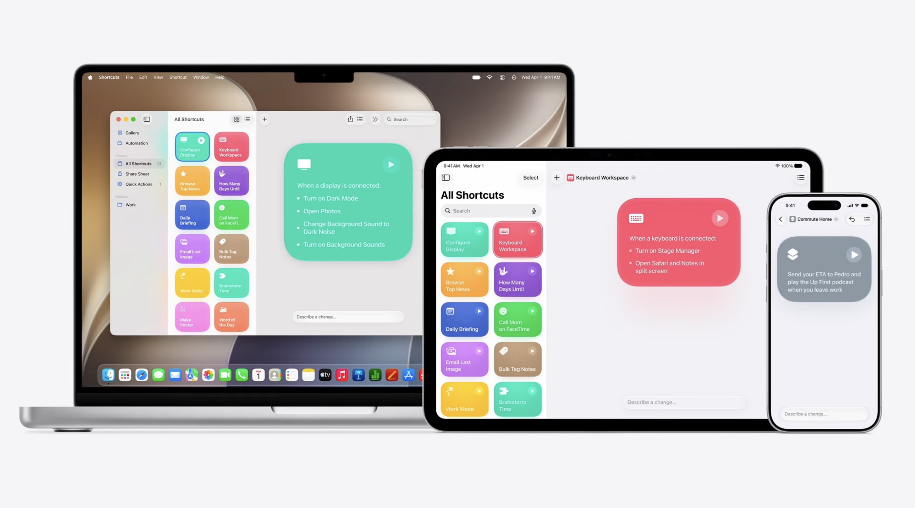 Apple will let you build workflows using AI in its new Shortcuts app