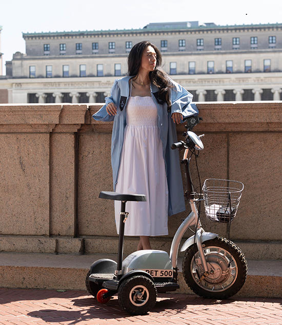 Once not expected to live, Fil-Am graduates from Columbia—on a scooter
