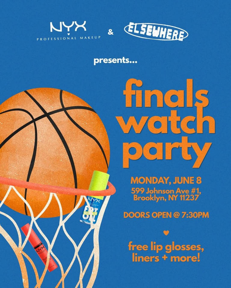 NYX Cosmetics Knicks finals watch party, NYC