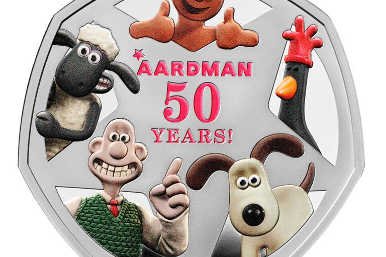 Cracking news Gromit! New Royal Mint 50p coin celebrates 50 years of ...