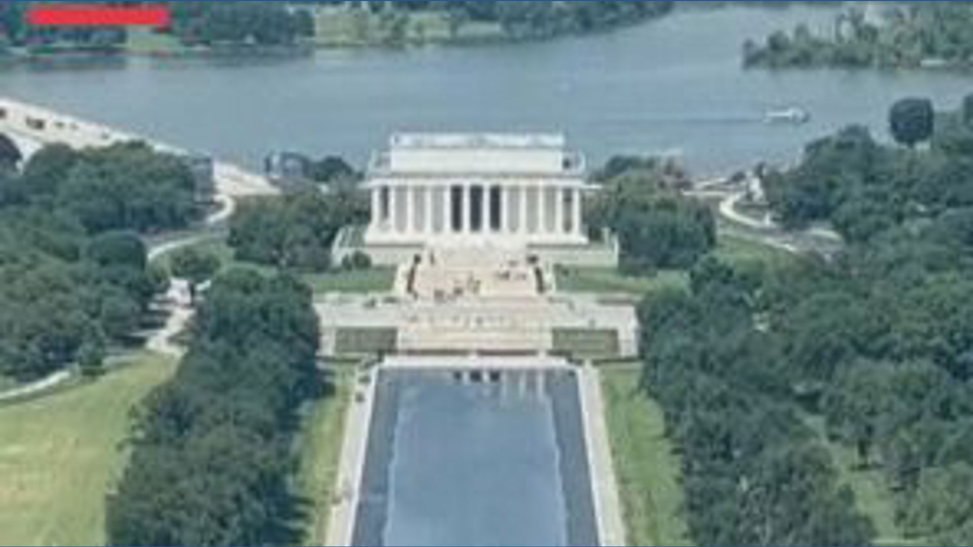 Reflecting pool continues filling in Washington, DC