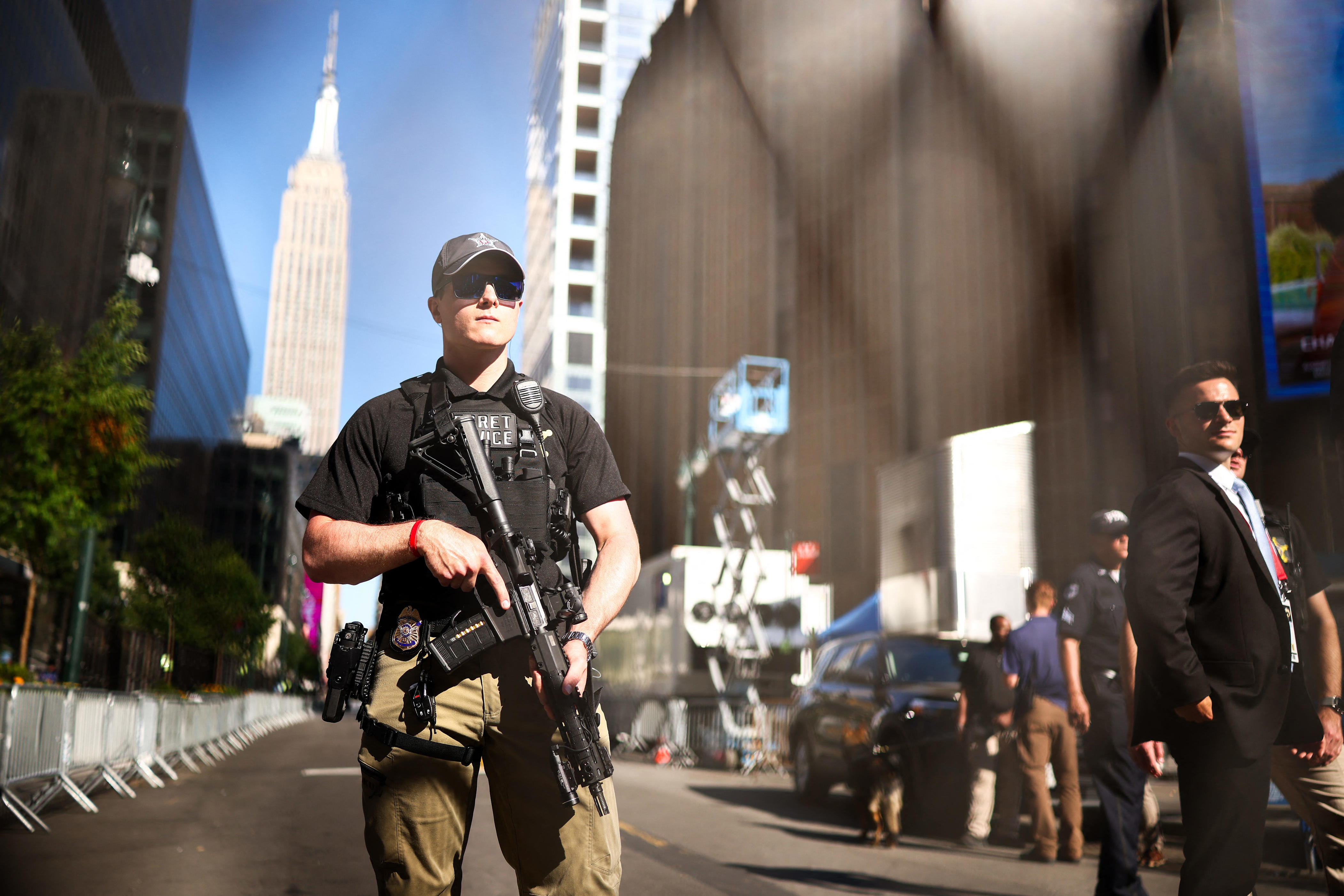 New York on high alert outside Garden before NBA Final, President