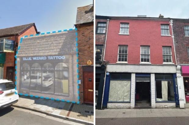 Plans to transform two empty town shops