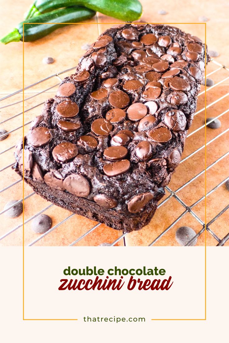 Double chocolate zucchini bread is a sweet summer delight