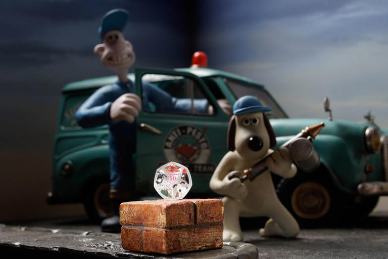 Cracking news Gromit! New Royal Mint 50p coin celebrates 50 years of ...