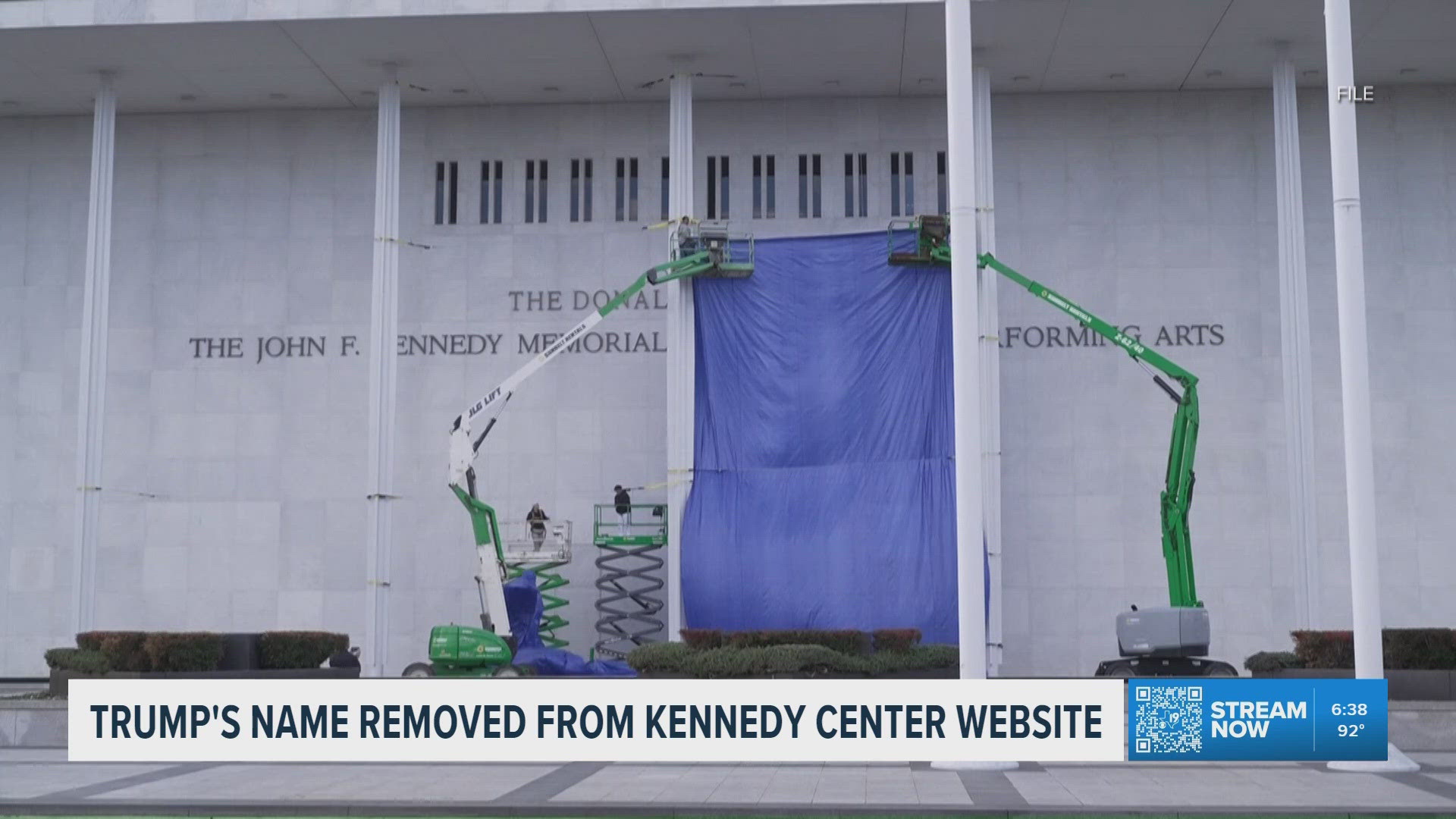 Trump’s name removed from Kennedy Center materials after court ruling