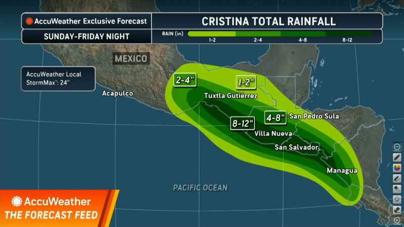 Two named storms in the Pacific to hit Mexico and Central America with ...