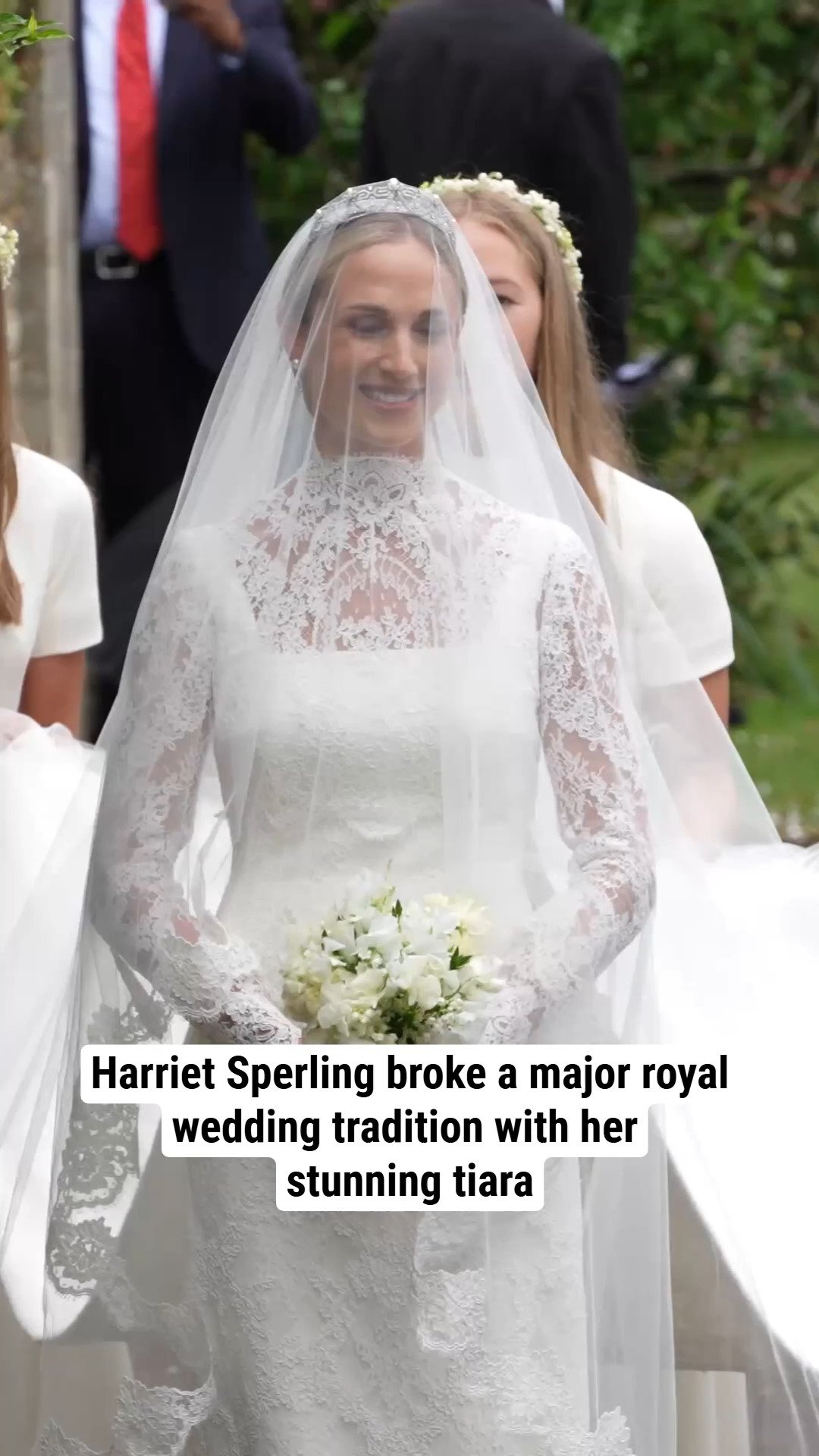 Harriet Sperling broke a major royal wedding tradition with her ...
