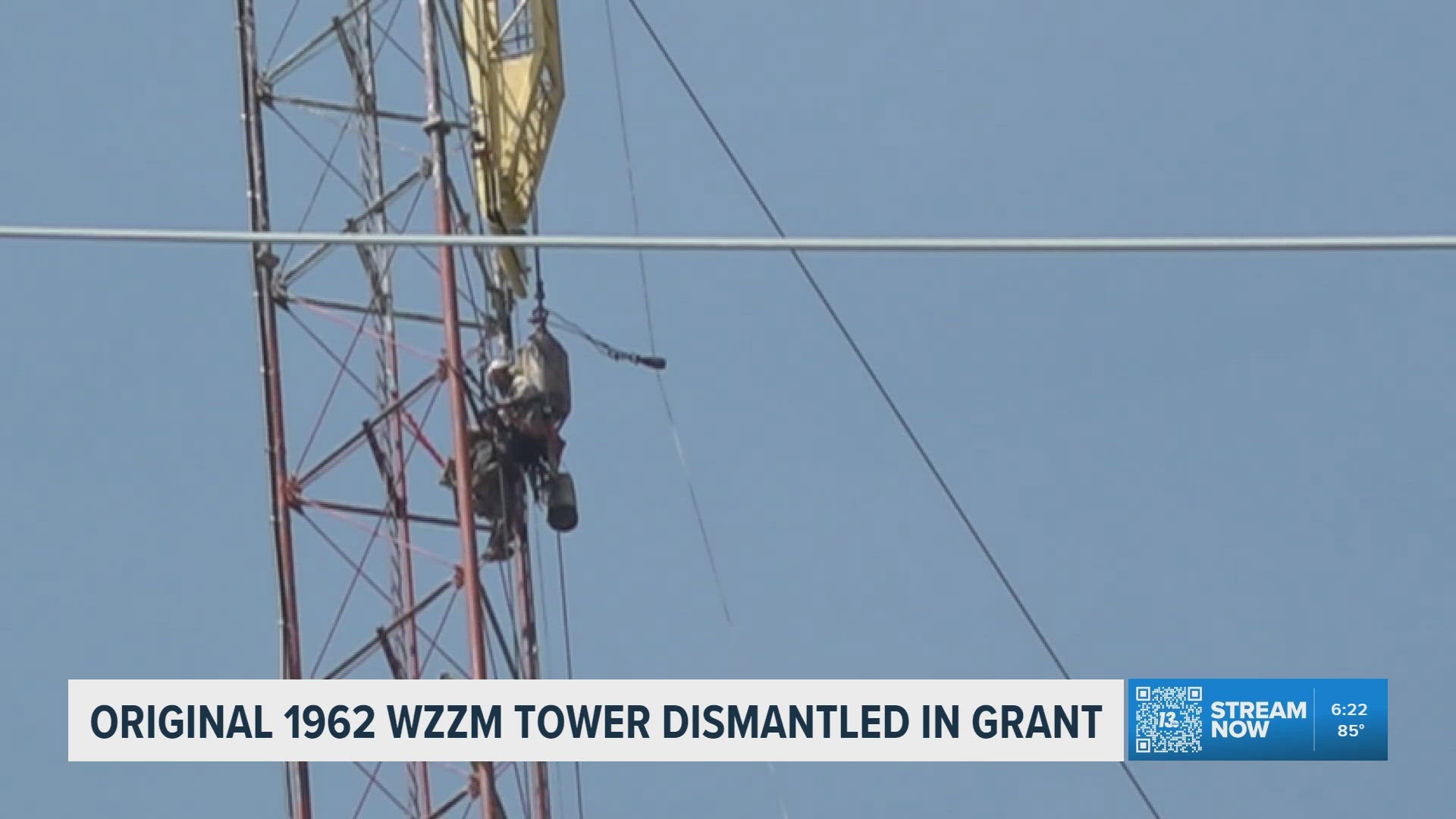 Behind-the-scenes of WZZM's transmitter tower work