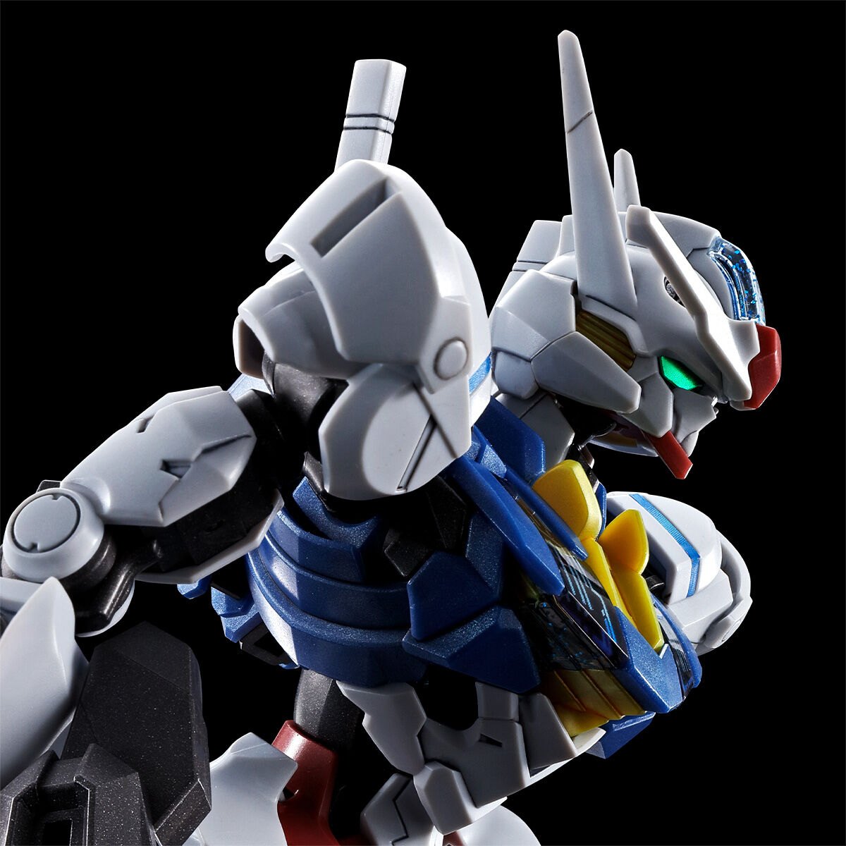 機動戦士ガンダム 水星の魔女：HG エアリアル パーメットスコア・シックス シェルユニットが青く輝くガンプラ プレバンで再販