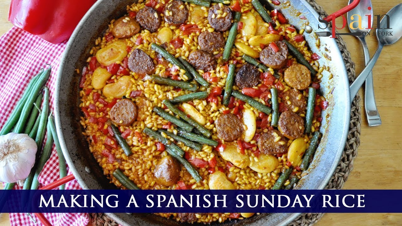 Spanish Sunday rice with Beyond Sausage and vegetables vegan recipe