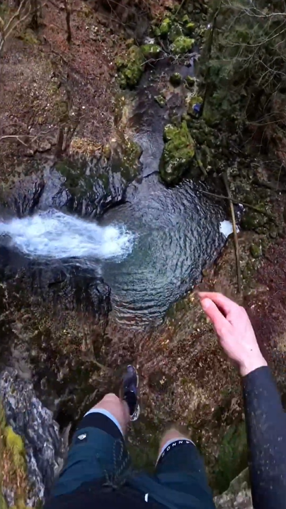 20-meter waterfall jump: Extreme travel and adrenaline