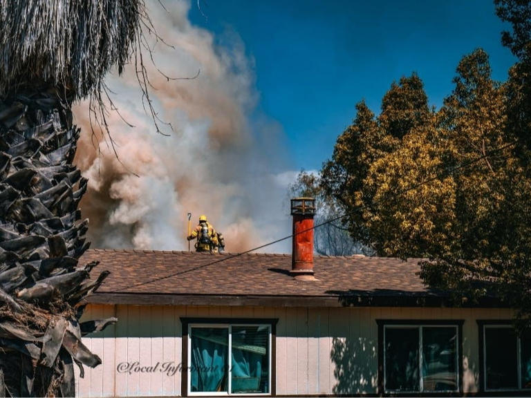 Firefighters battle Banning house fire, Red Cross called to assist ...