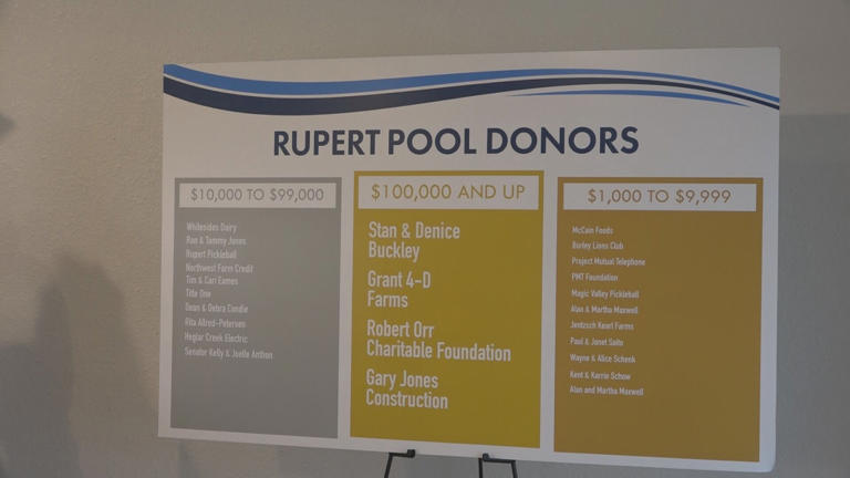 Rupert holds ribbon cutting for new pool with retractable dome