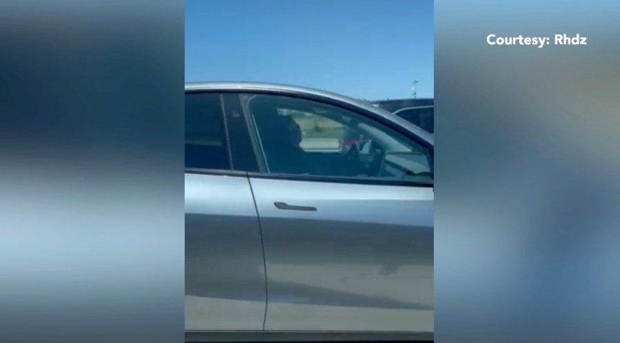 Tesla driver seen napping behind wheel on Highway 5