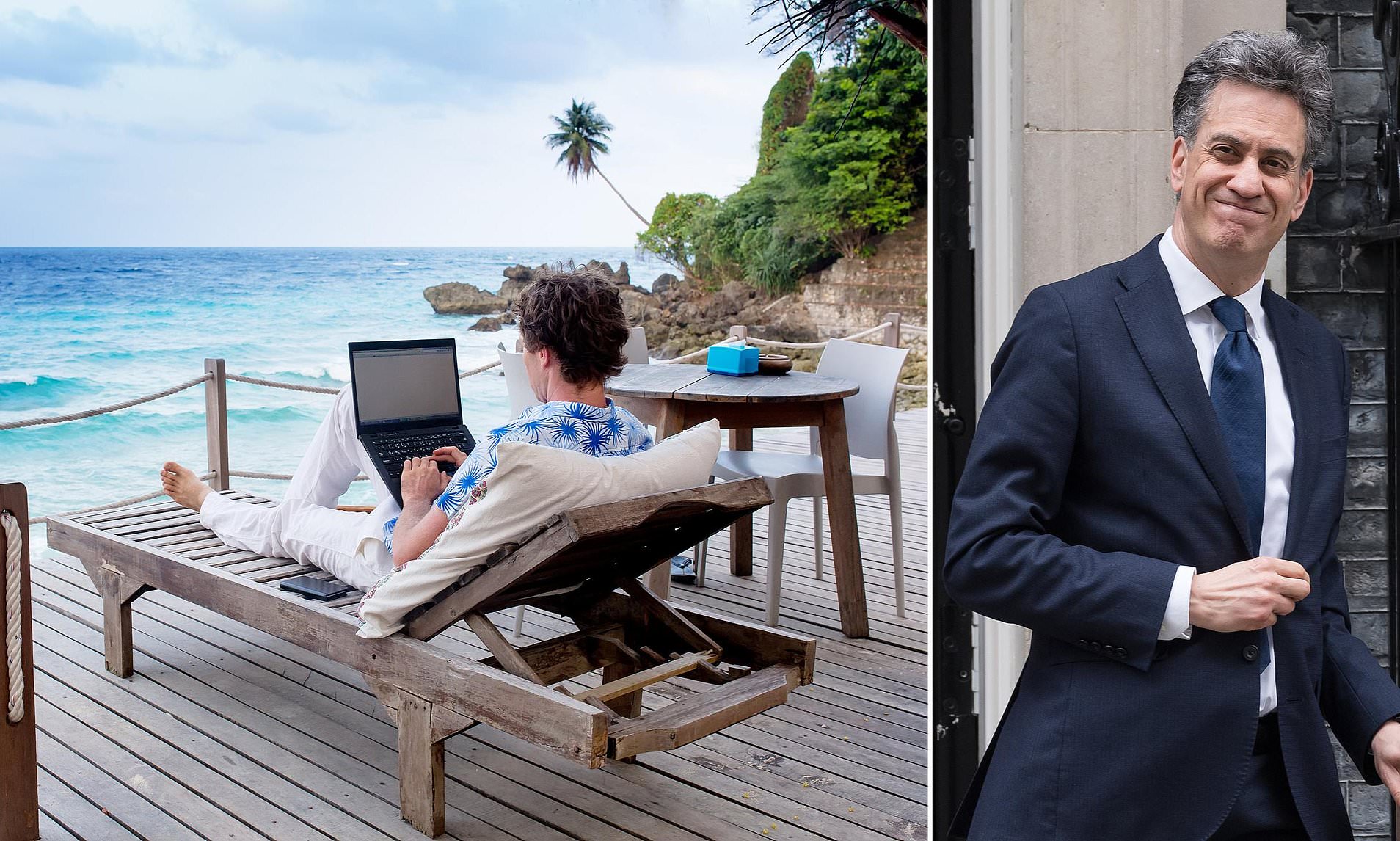 Work from beach: Hundreds of civil servants clocking in remotely from ...