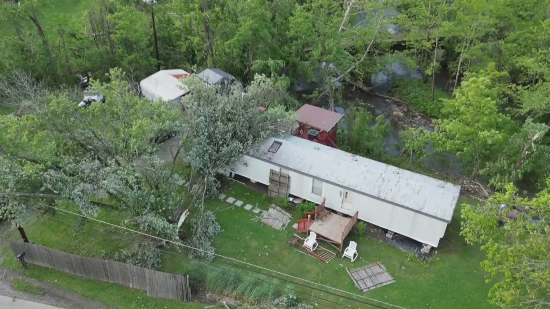 Strong winds cause Pennsylvania home to shift off foundation during storm