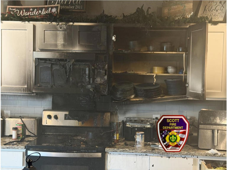 Scott home damaged in kitchen fire sparked by cooking grease