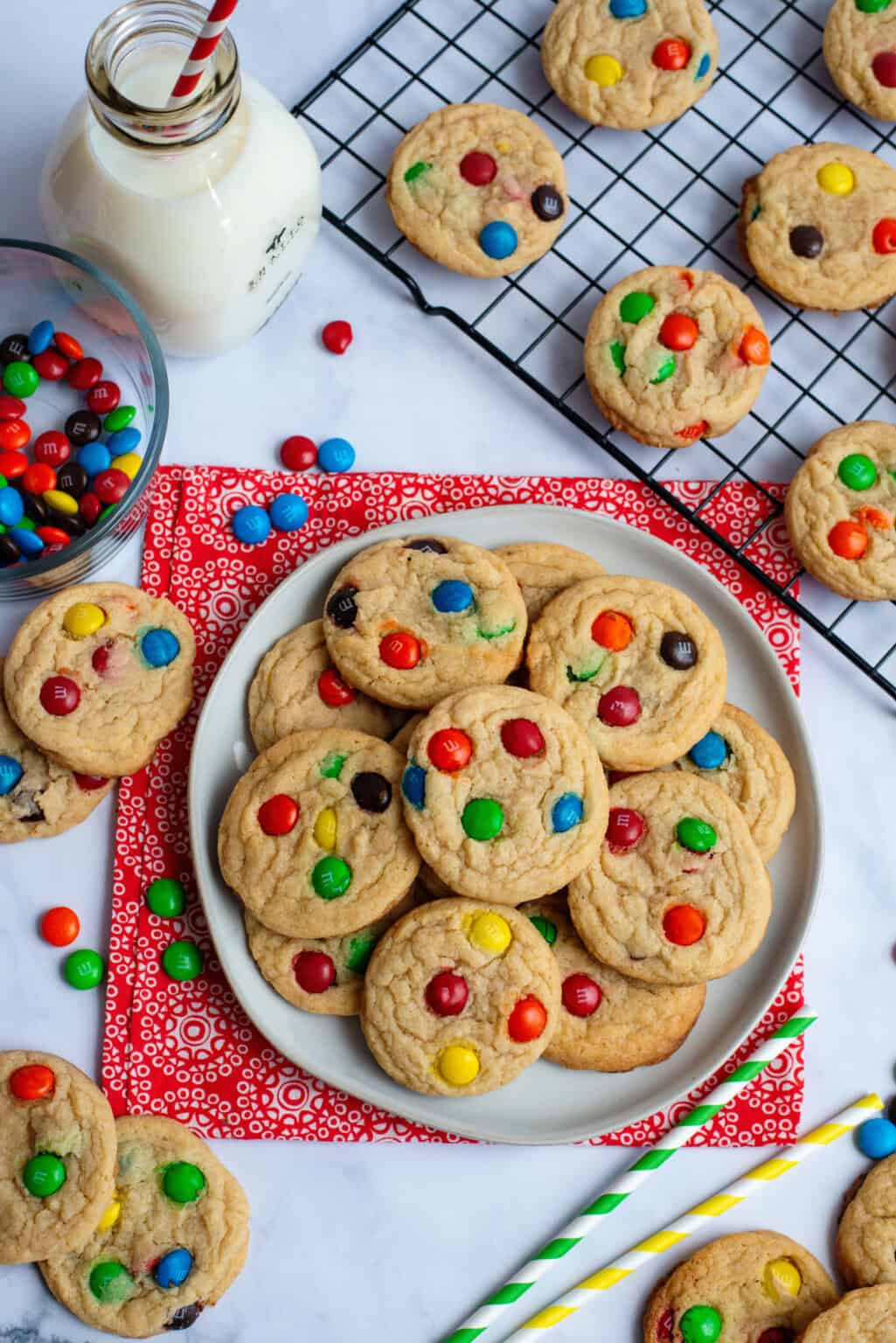 These old-fashioned M&M cookies disappear in minutes