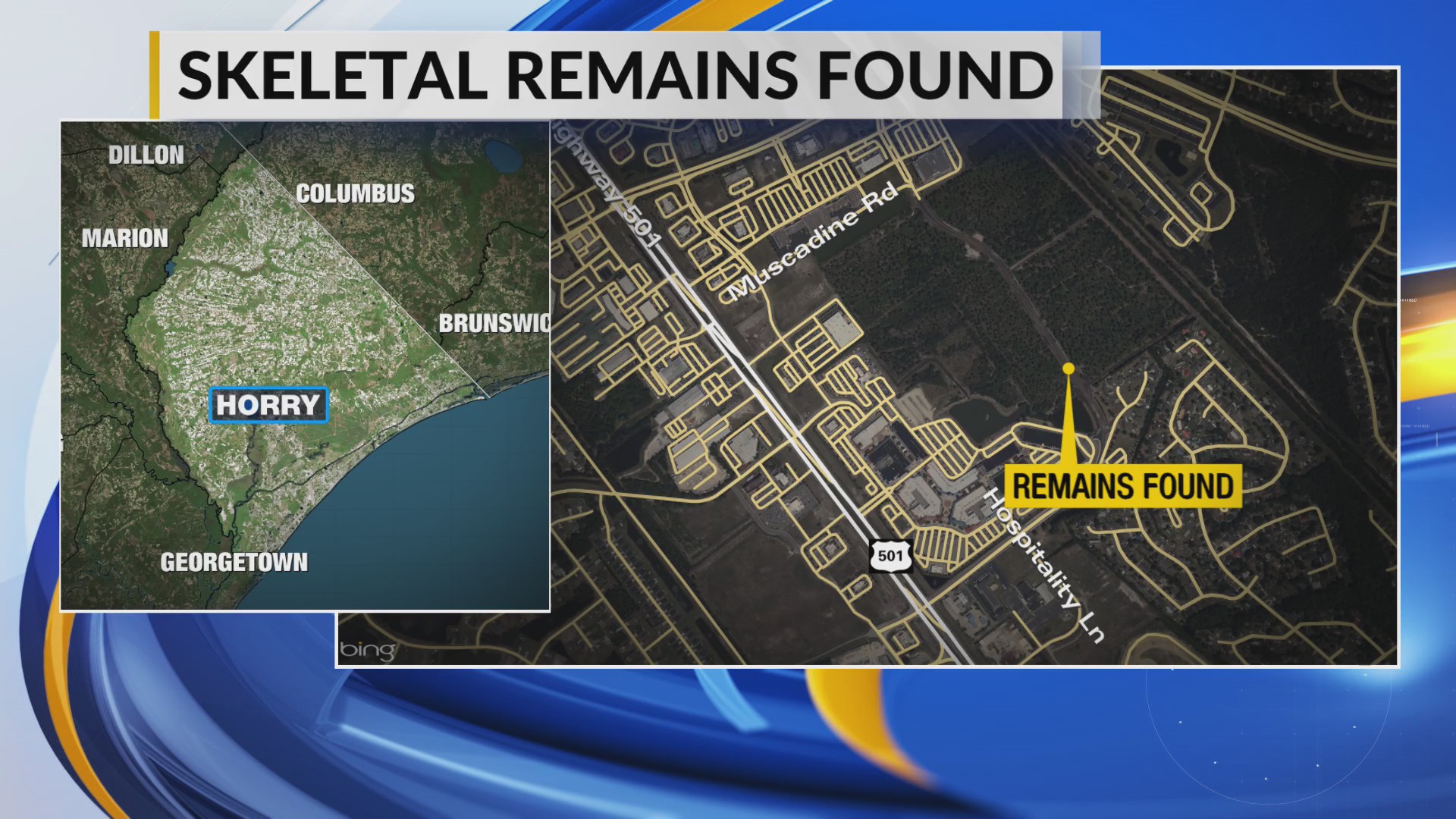 Skeletal remains found in Carolina Forest area, coroner's office says