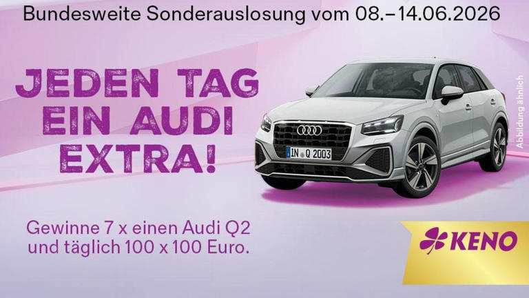 KENO: Jeden Tag Chance auf einen Audi Q2