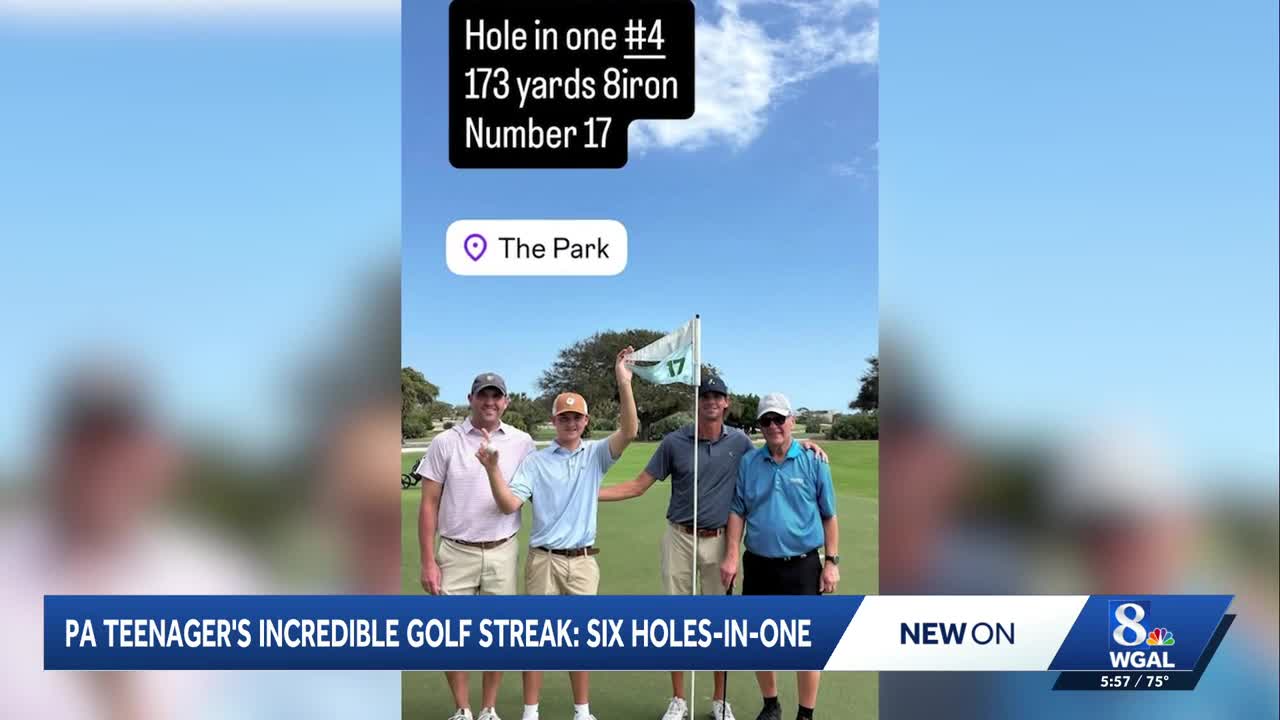 Pennsylvania teen achieves six holes-in-one in one year