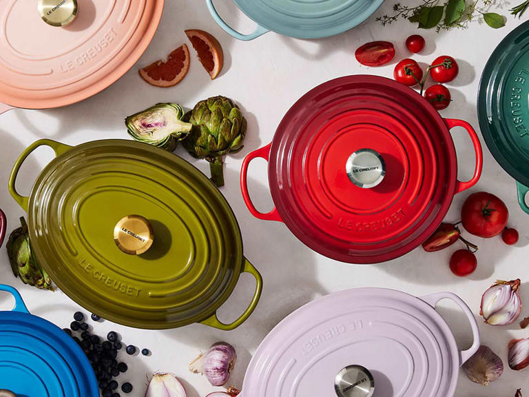 These Le Creuset mini stoneware cocottes are so cute and only $22