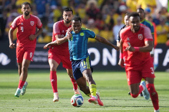 Arias scores twice as Colombia beat Jordan in World Cup warmupPublished ...