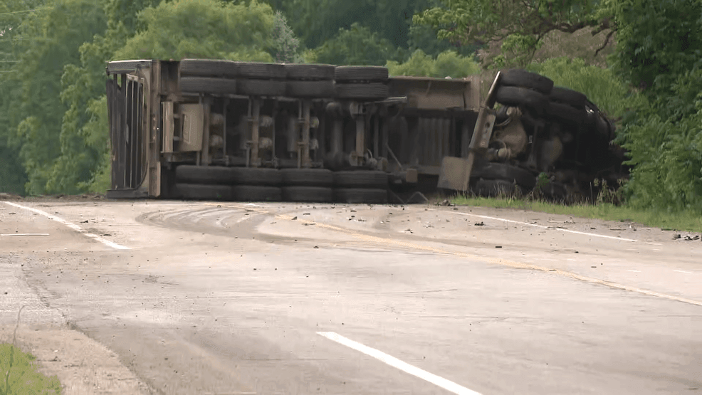 Driver misses stop sign, collides with semi truck in Allegan County; 2 ...